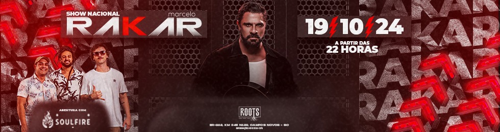 SHOW NACIONAL COM MARCELO RAKAR - Minha Entrada